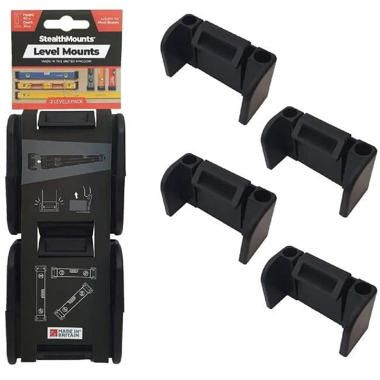 Metalmark Industrial Universal Level Mount, Black - Pack of 6 - Walmart.com