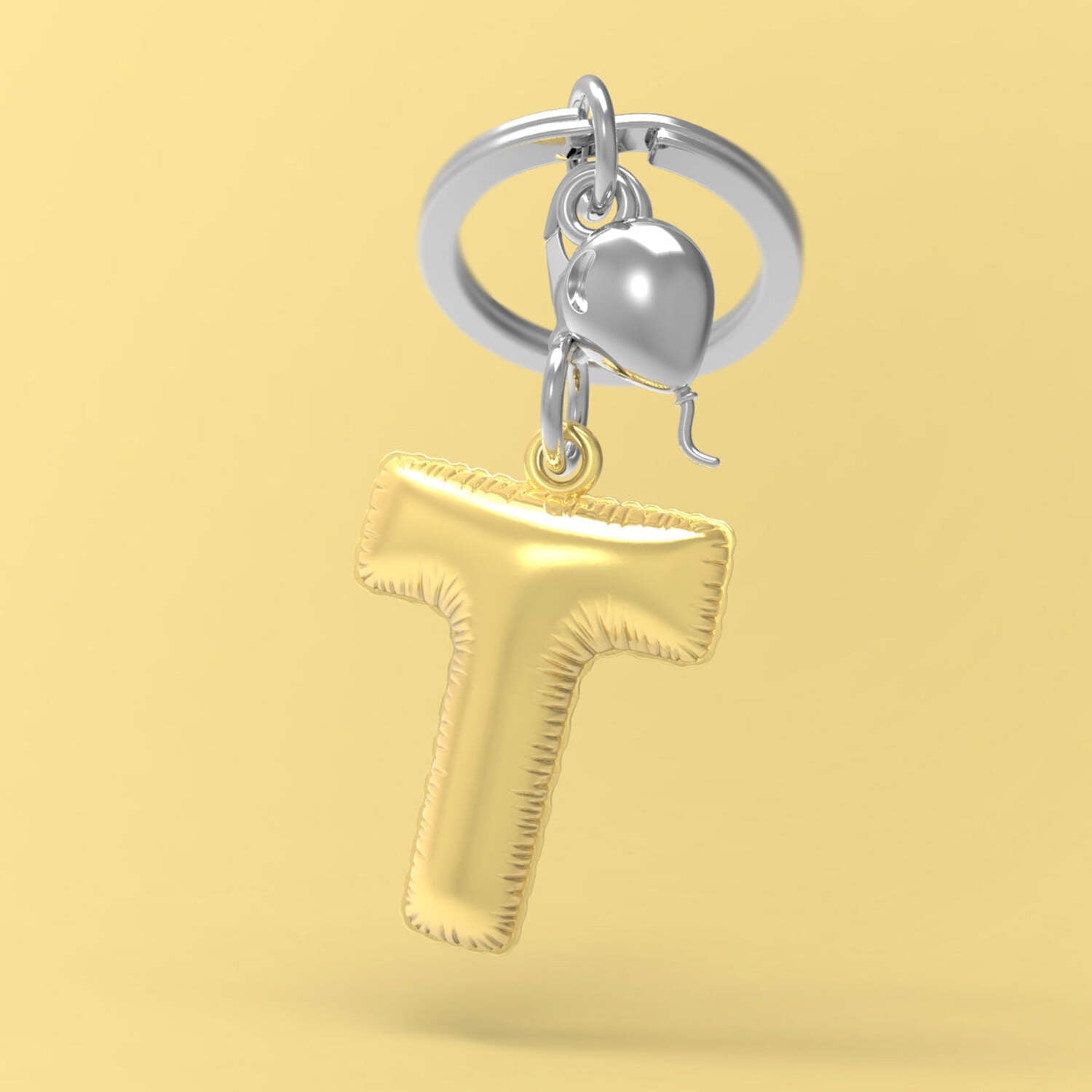 Metalmorphose 3D PARTY ALPHABET "T" KEYCHAIN - Walmart.com