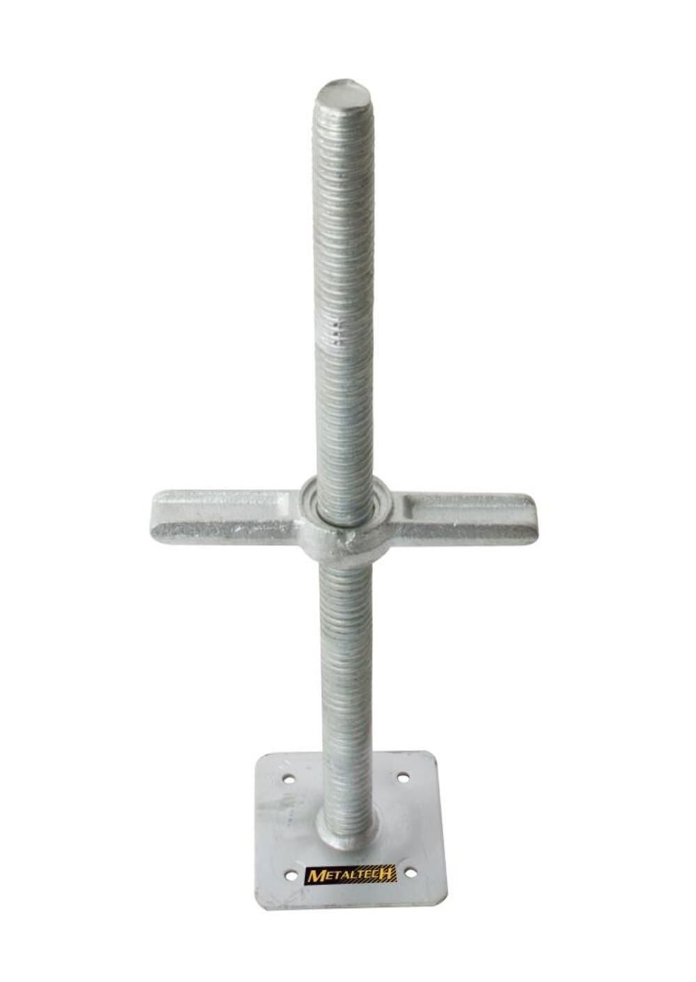 METALTECH Adjustable 24-In Galvanized Leveling Jack With Solid Plate ...
