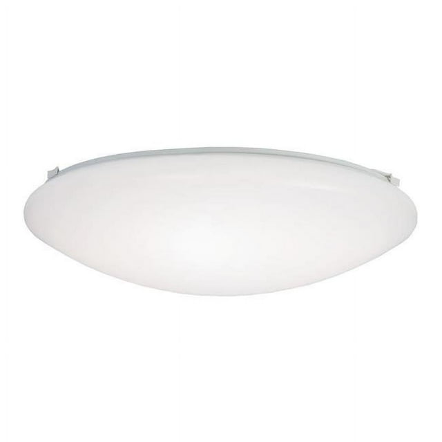 Metalux 19" White Round Integrated LED Flush Mount Ceiling Light ...