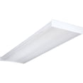 Metalux 4 Ft. 4-Bulb Fluorescent Wraparound Ceiling Light Fixture ...
