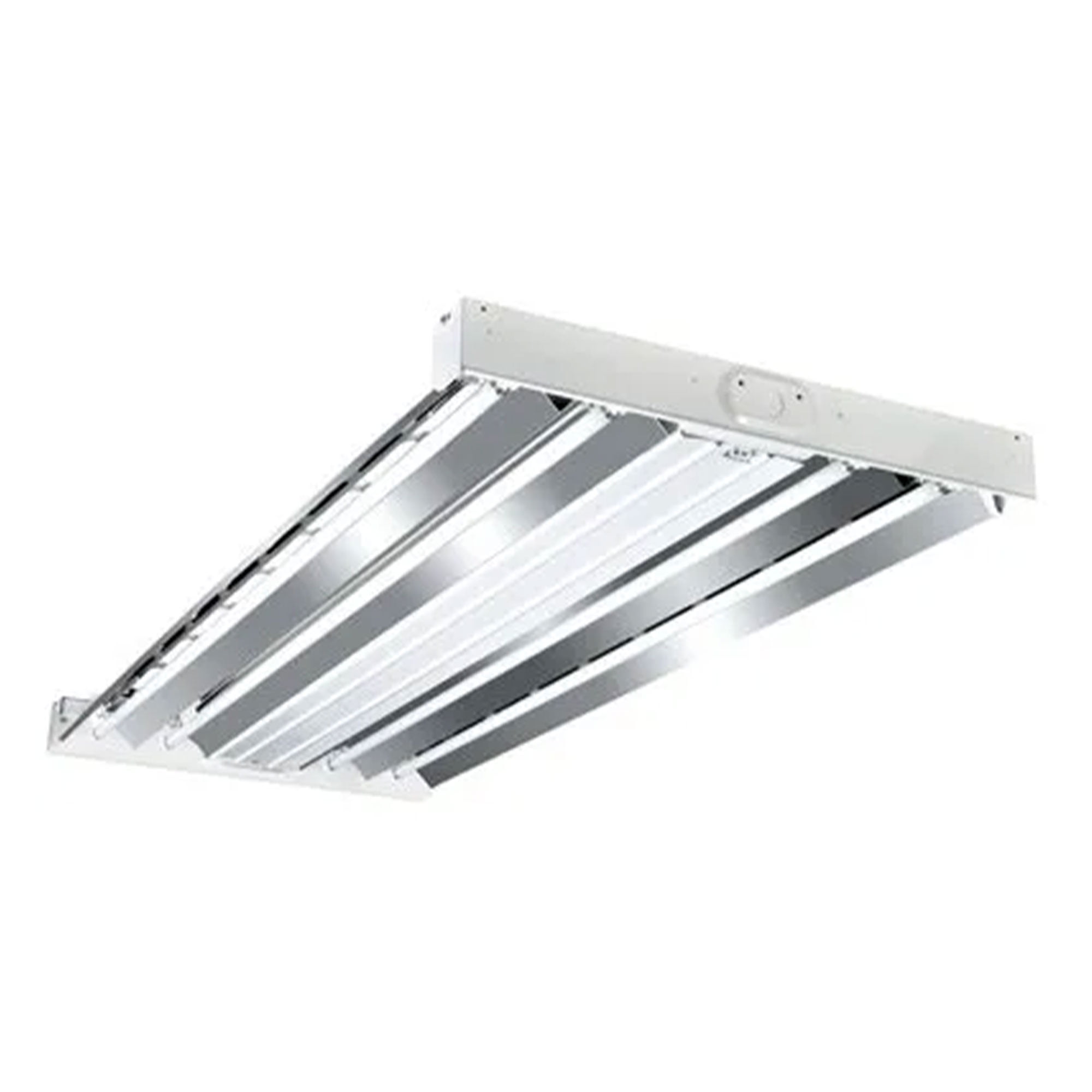 Metalux F Bay HBL 2 x 4' 4 Lamp T5 Commercial Fluorescent Lamp Fixture ...