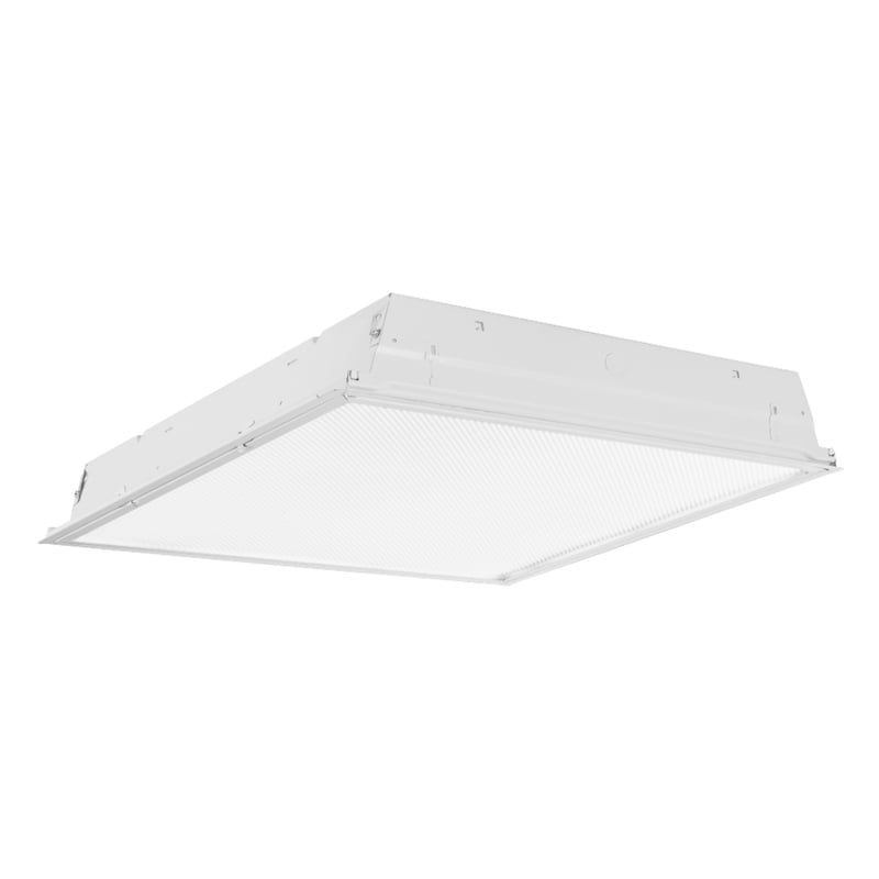 Metalux GRLED Series 30 W Troffer Light Fixture 3.25 in. H X 24 in. W X ...