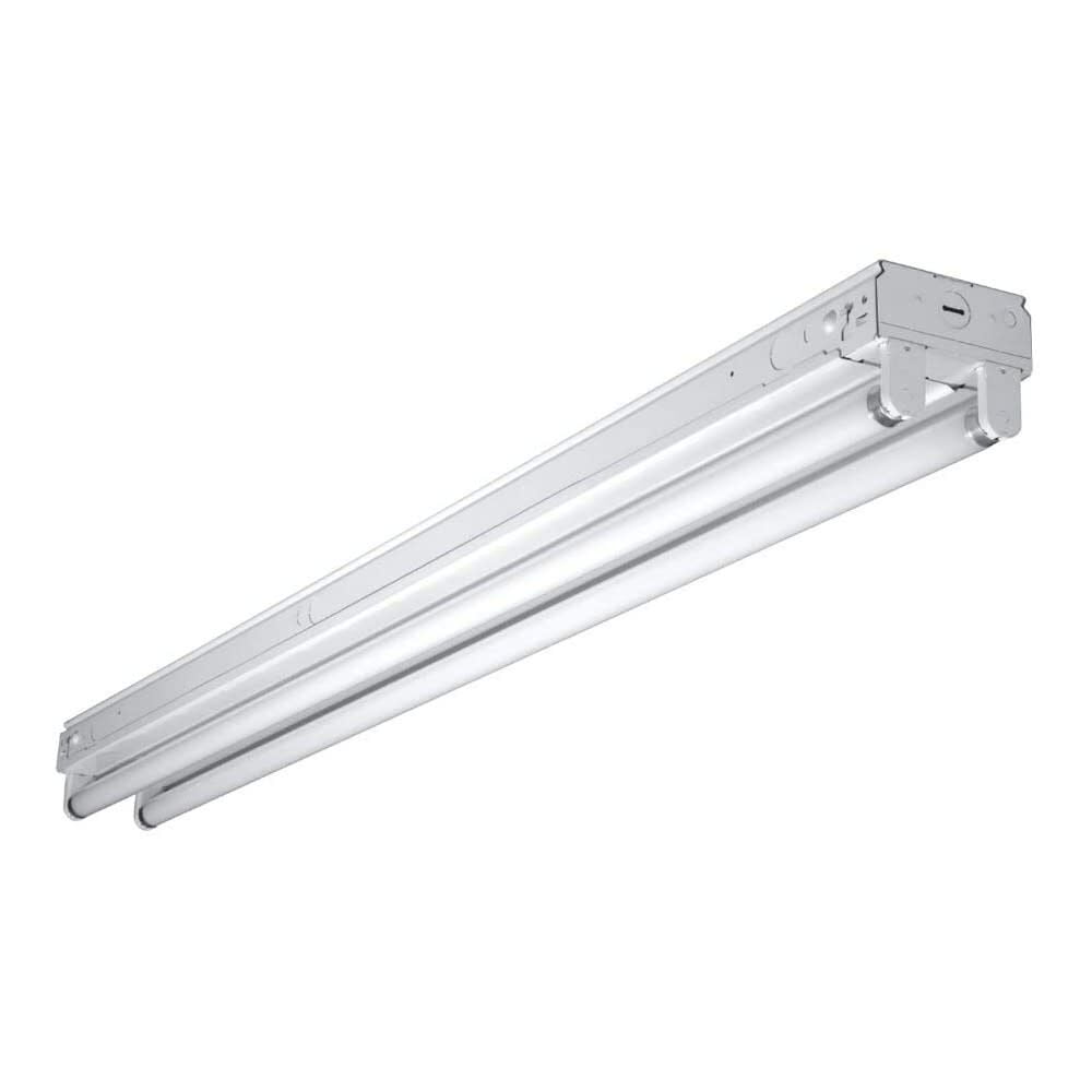 Cooper Lighting 4 ft. 2 Lamp Fluorescent Strip Fixture with T12 Tube ...
