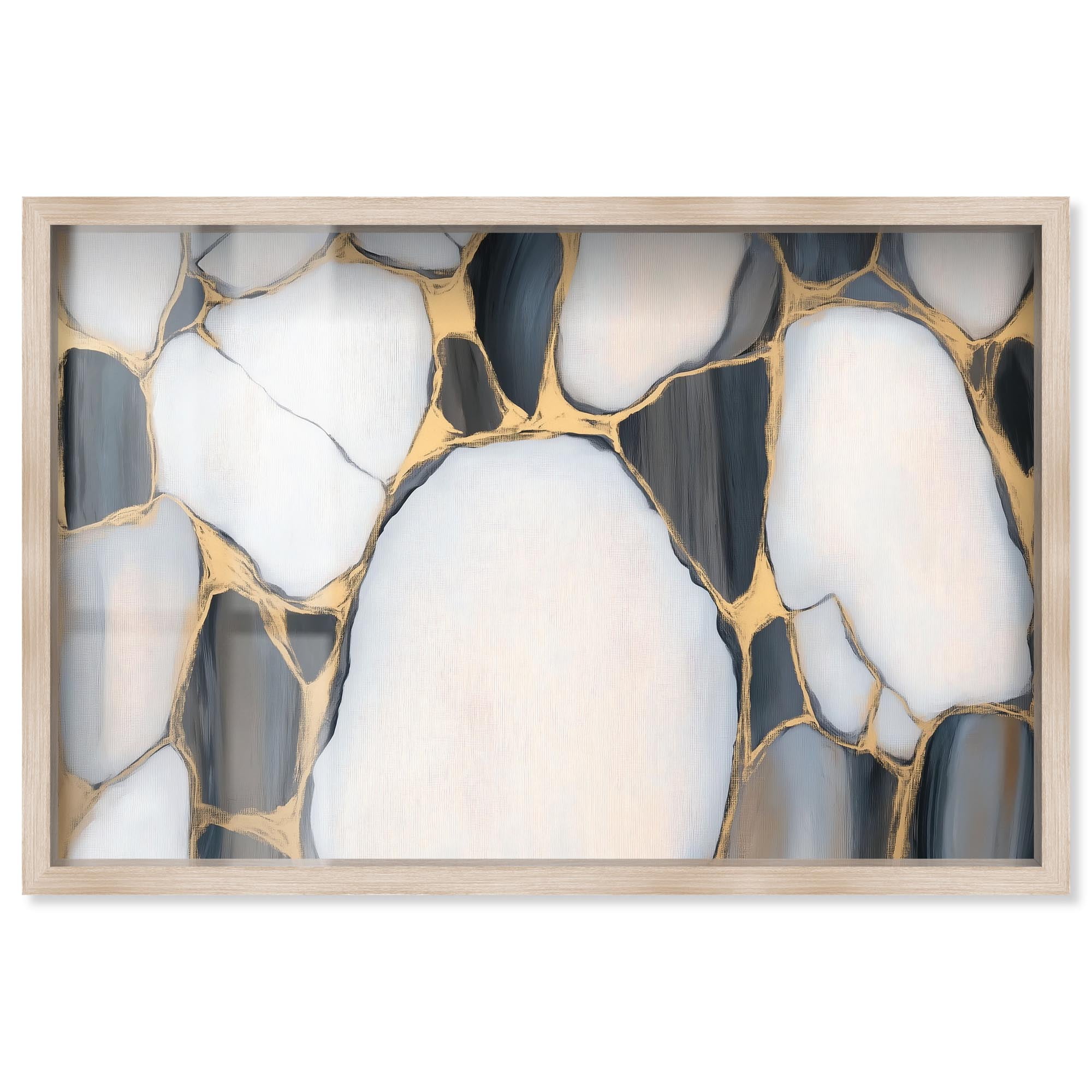 Metamorphic Medley II Shadowbox Print Boho Wall Art by Art Remedy, Blonde Frame, 15 x 10 ...