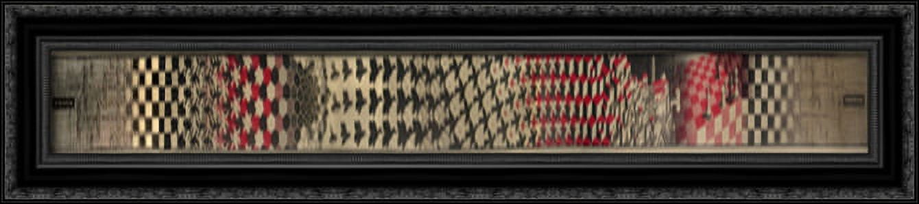 Metamorphosis II 40x12 Large Black Ornate Wood Framed Canvas Art by M.C ...