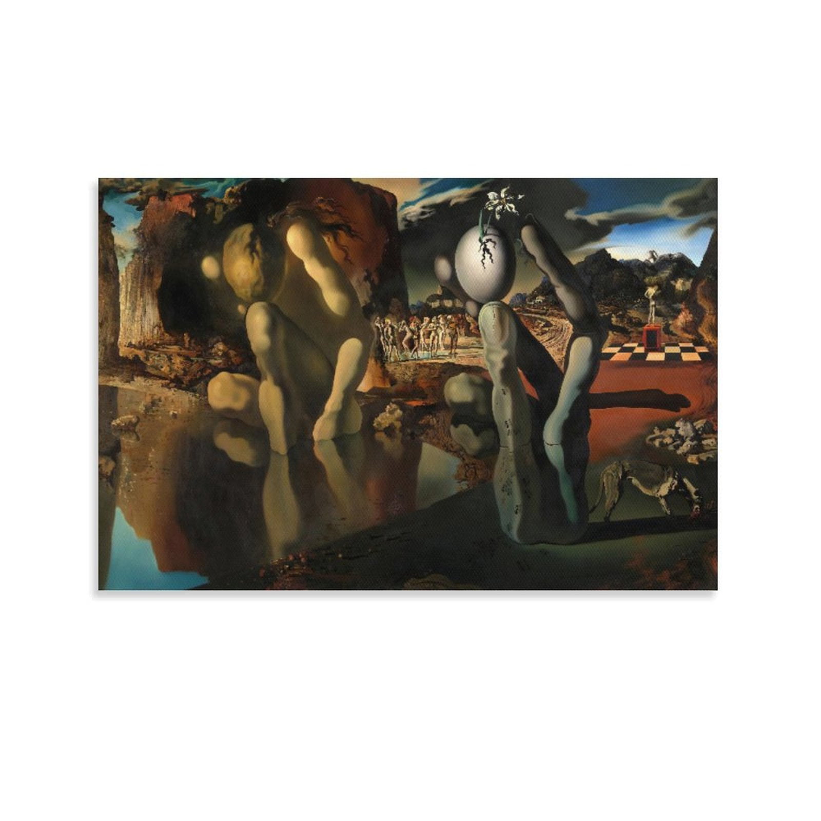 The Metamorphosis of Narcissus By Salvador Dalí Painter Artwork Canvas ...