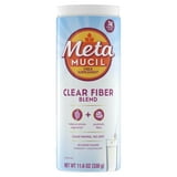 Metamucil Fiber Supplement, Clear Fiber Powder for Digestive Health, 75 ...