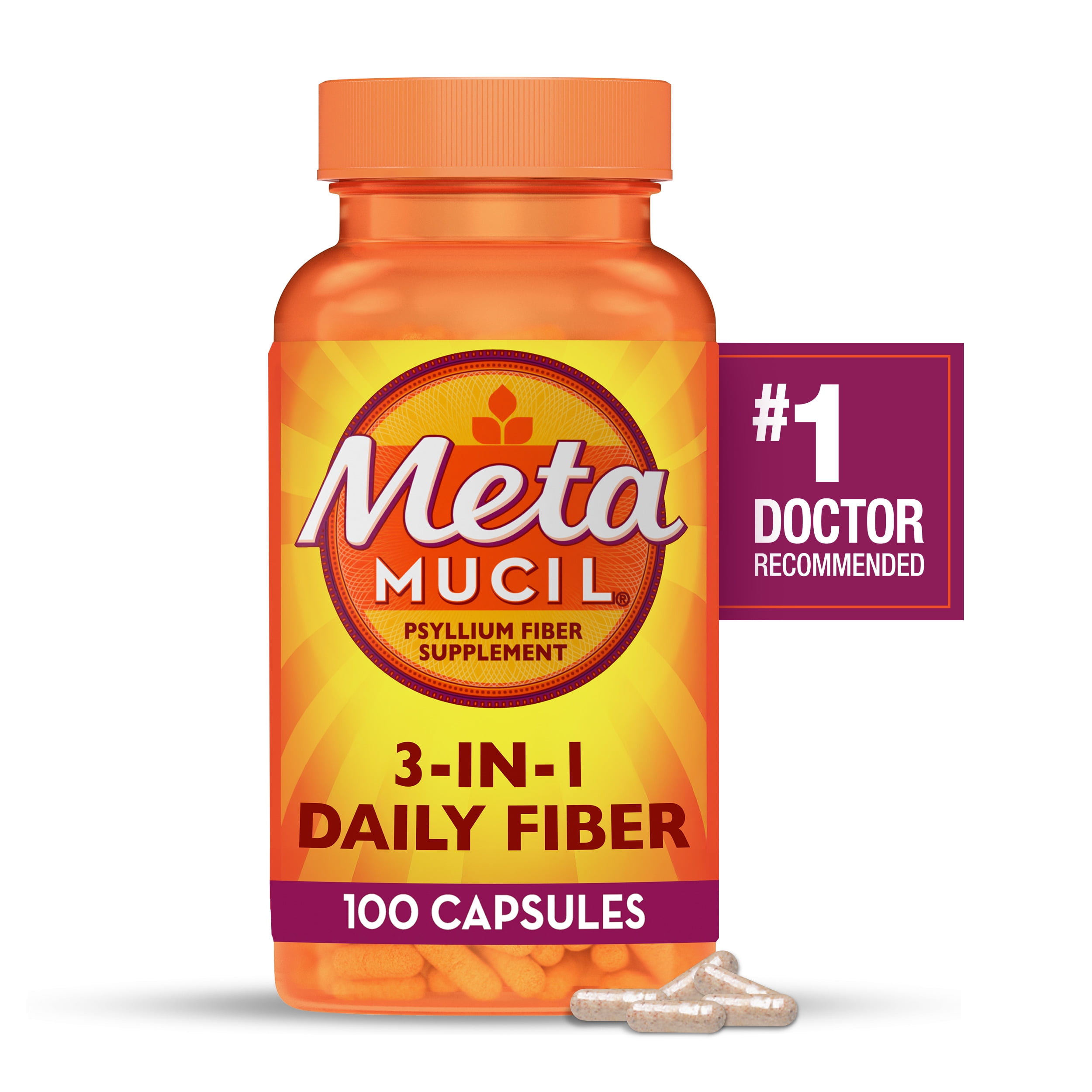 Metamucil Fiber Capsules in Metamucil - Walmart.com