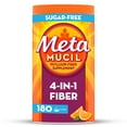 Metamucil Fiber Supplement, Sugar Free Fiber Powder for Digestive ...