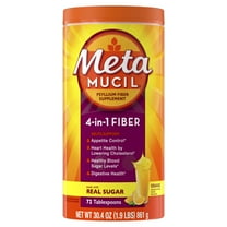 Metamucil Fiber Supplement, Fiber Powder for Digestive Health, Sugar ...