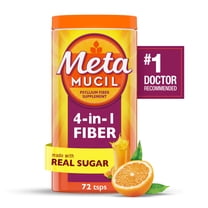 Equate Multi-Health Daily Fiber Supplement, Orange Flavored Powder ...