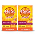 Metamucil 4-in-1 Digestive Health Fiber, Original Powder, Travel Packs ...