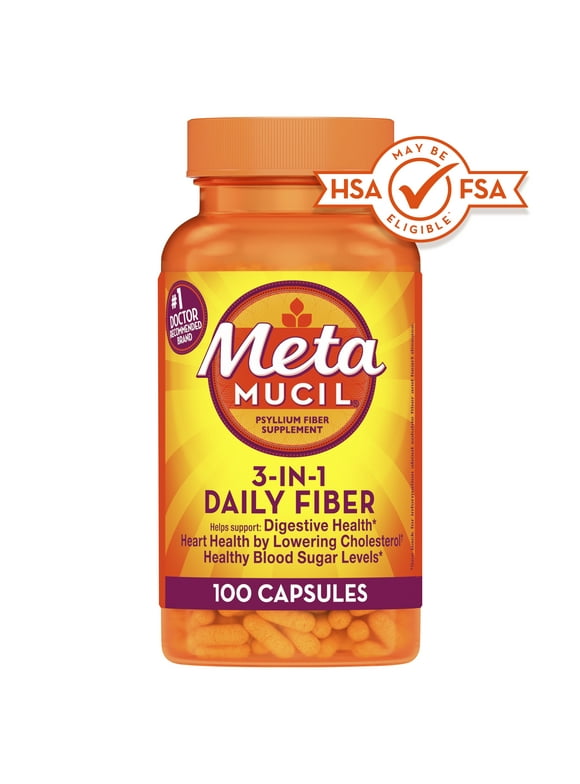Metamucil Fiber Capsules in Metamucil - Walmart.com