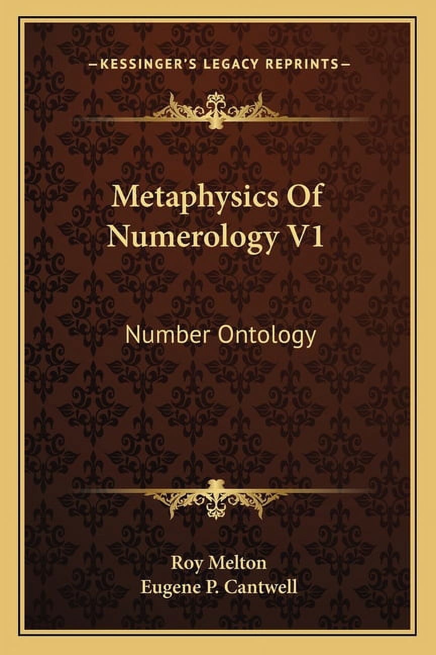 Metaphysics Of Numerology V1: Number Ontology, (Paperback) - Walmart.com