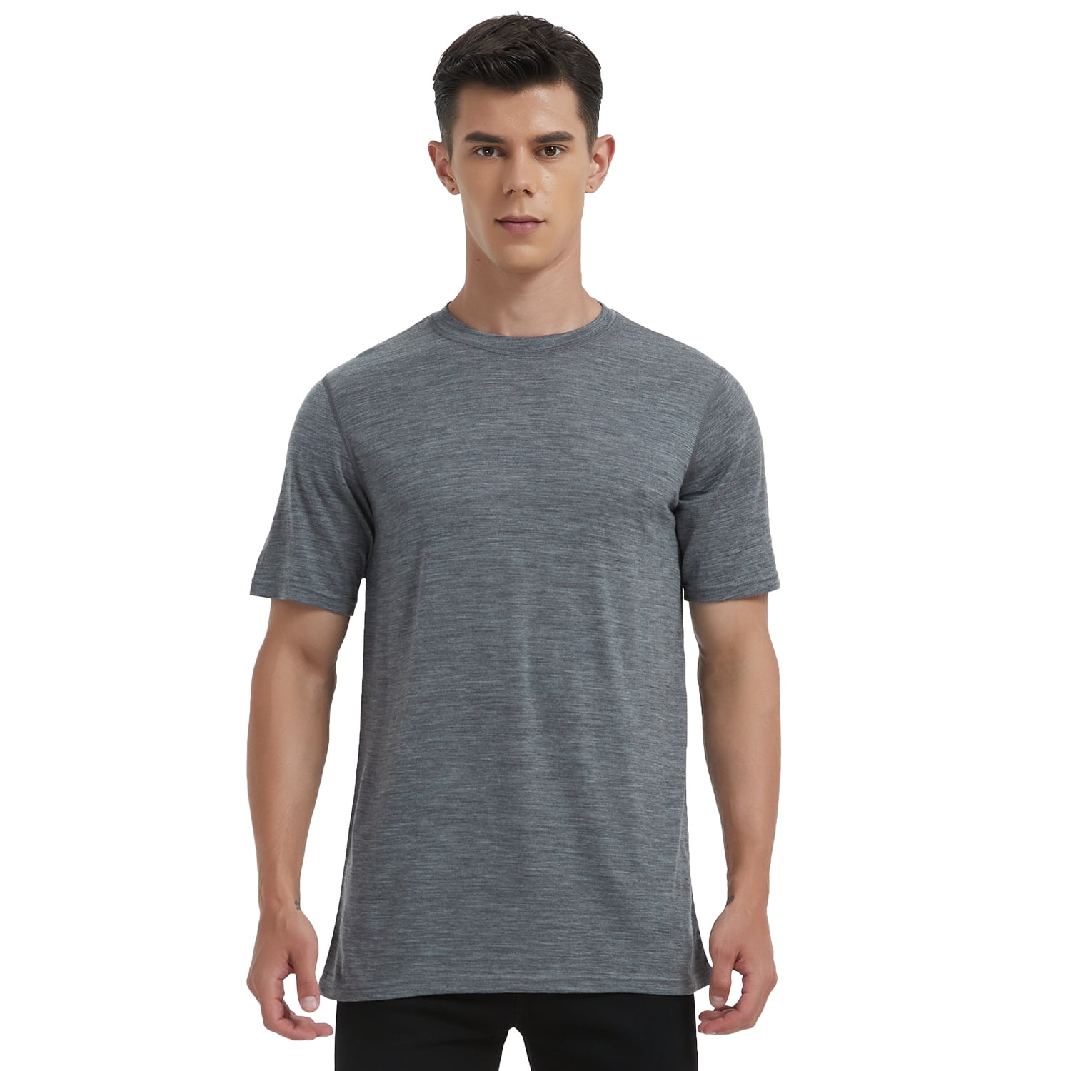 Metarino Merino Wool T-Shirts Mens Short Sleeve Lightweight Crew Neck ...
