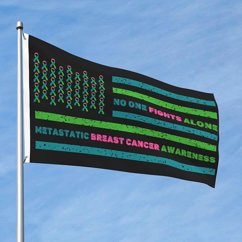 Metastatic Breast Cancer Awareness Flag 2x3 Ft Outdoor Flag Double ...