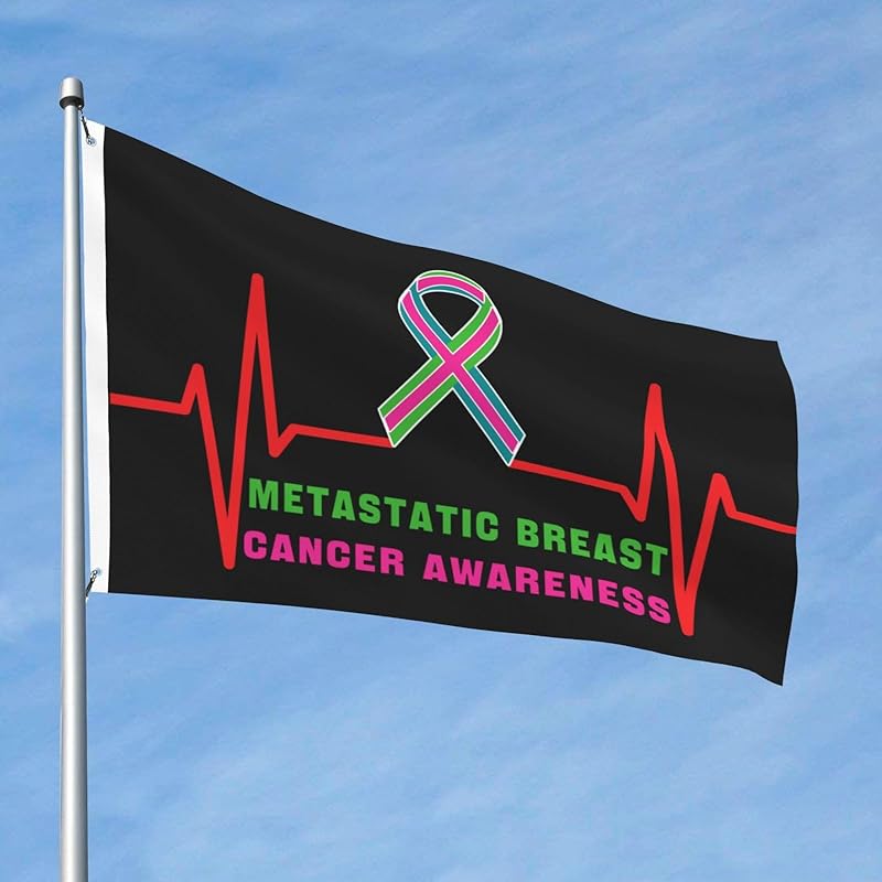 Metastatic Breast Cancer Awareness Flag 2x3 Ft Outdoor Flag Double ...
