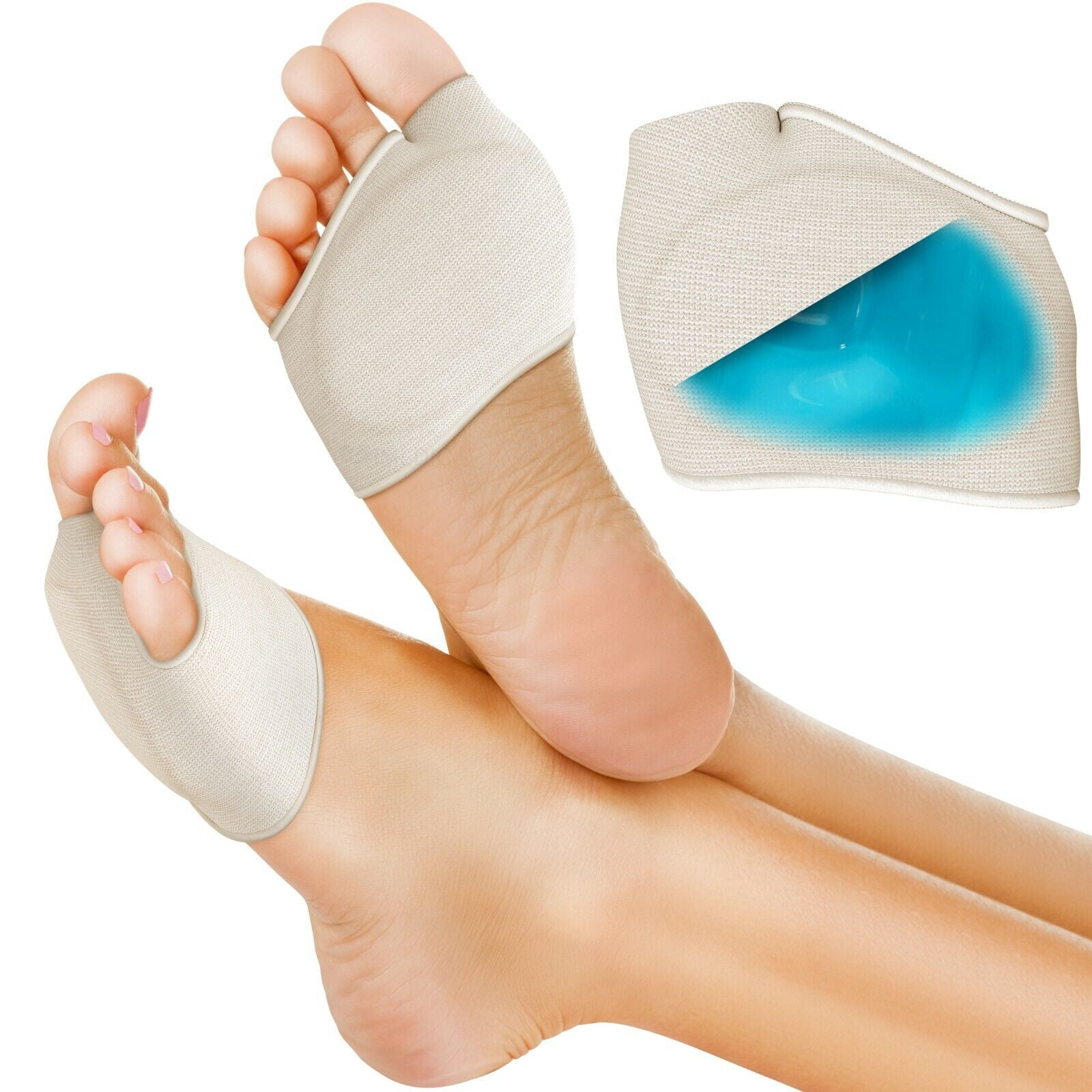 Metatarsal Gel Foot Pads Support Insoles Ball of Cushion Mortons ...