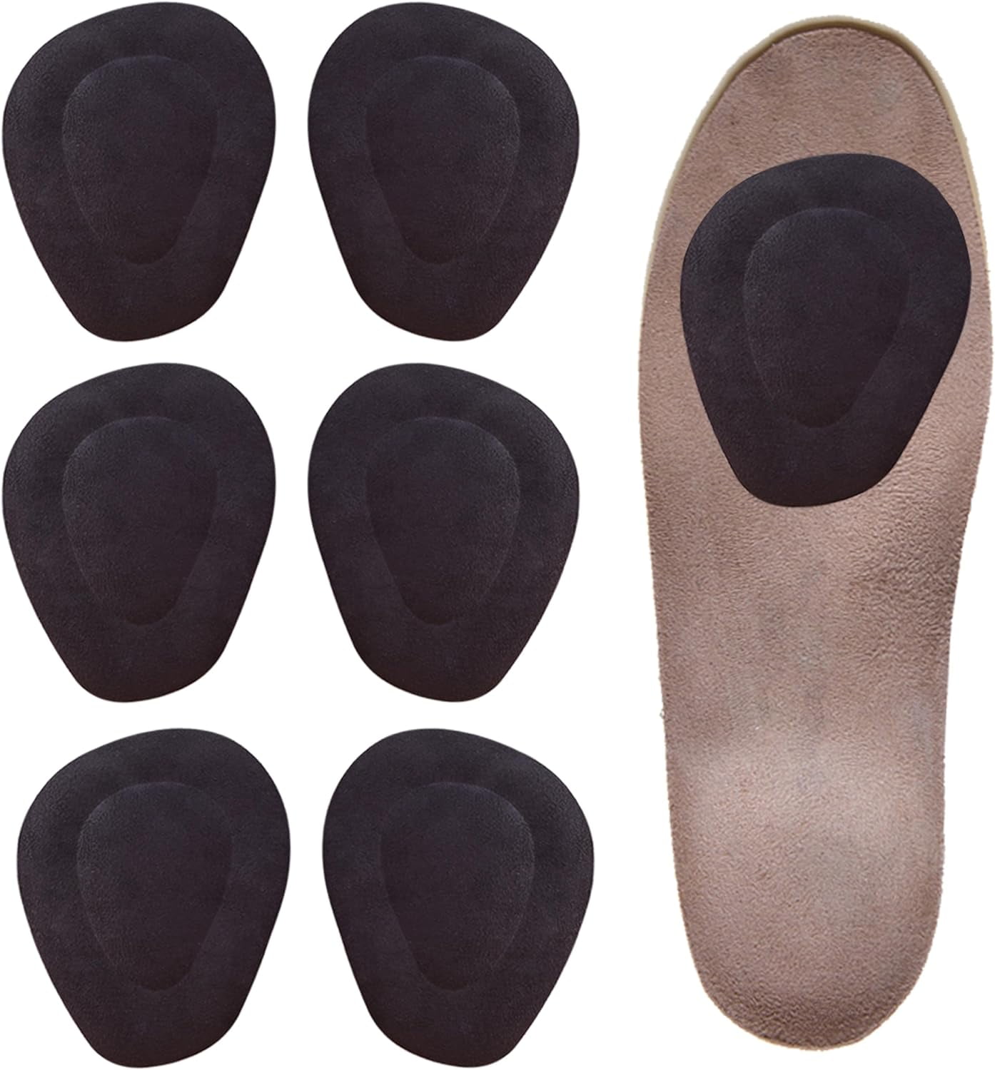 Metatarsal Pads, 8 Pack, Fleece Surface Gel, Metatarsal Foot Pain ...