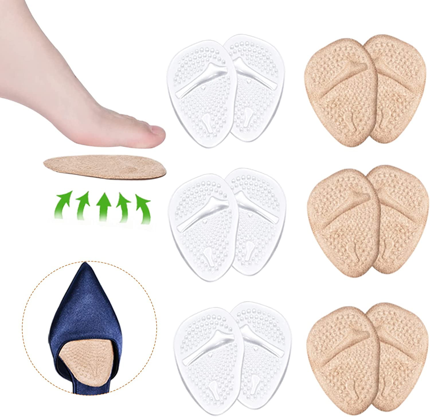 Metatarsal Pads, Gel Toe Separators, Bunion Corrector Cushion, Toe ...