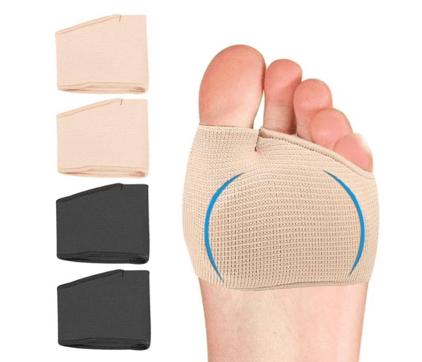 Metatarsal Sleeve with Gel Pads - 4 Pieces - Ball of Foot Cushions with ...