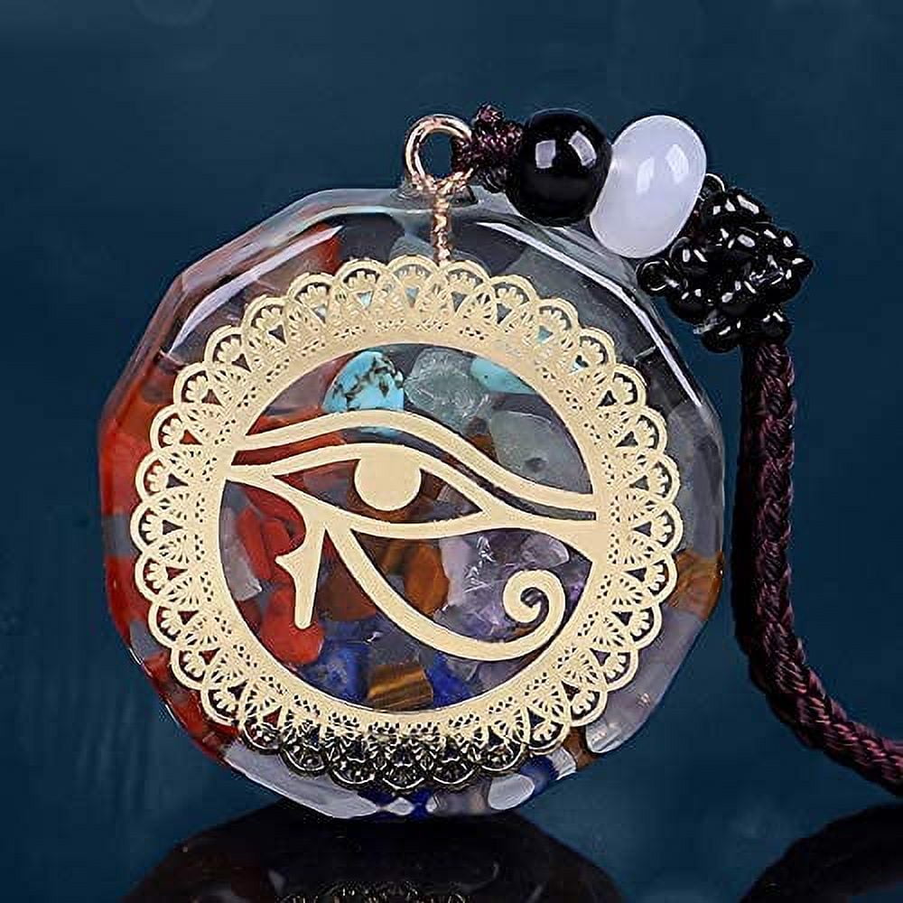 Metatron Cube Merkaba Horus Eye Orgonite Necklace,Orgone Necklaces ...