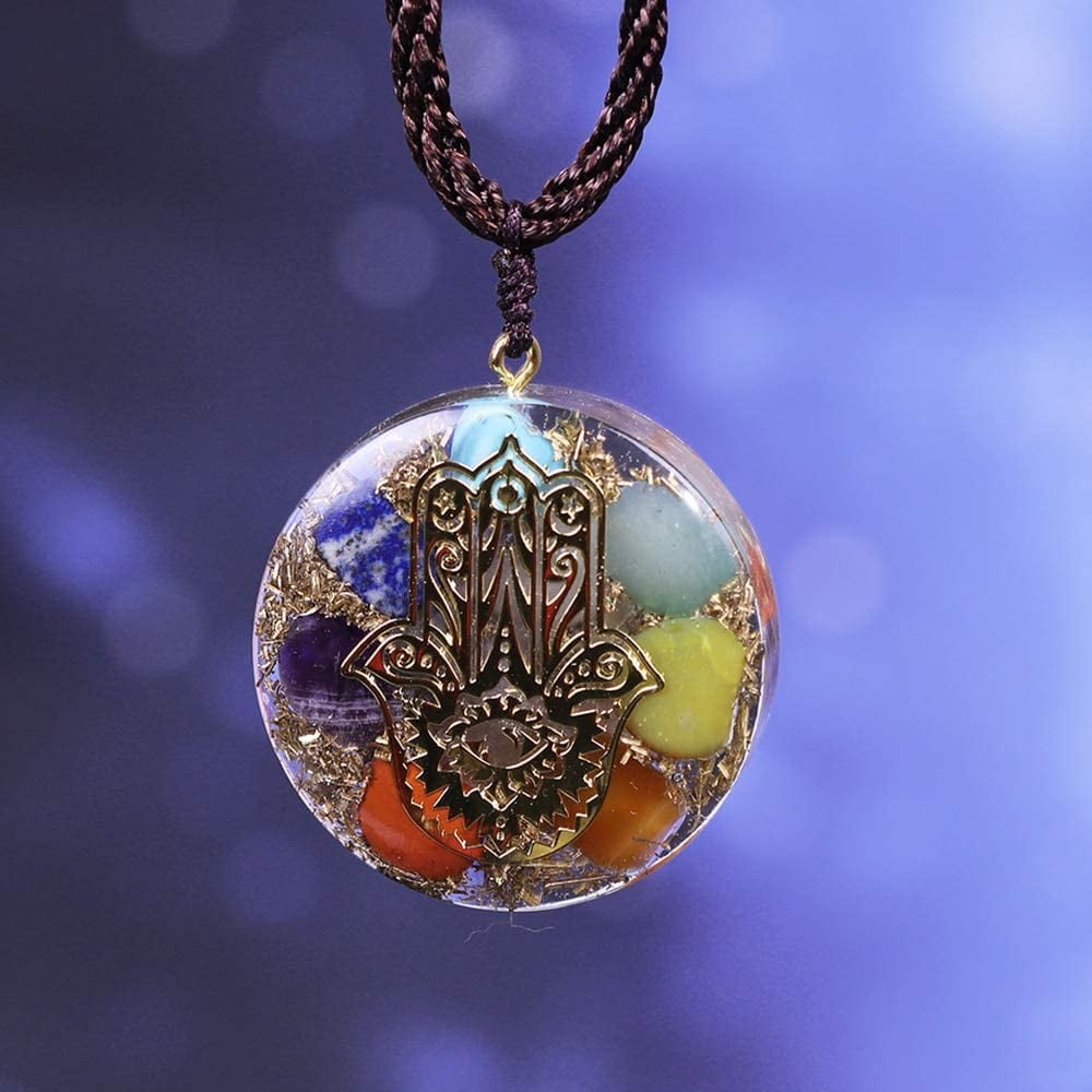 Metatron Cube Orgonite Necklace,Emf Protection Healing Reiki Meditation ...