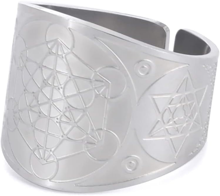 Metatron Cube Ring For Men Women Magic Men's Archangel Finger Rings ...