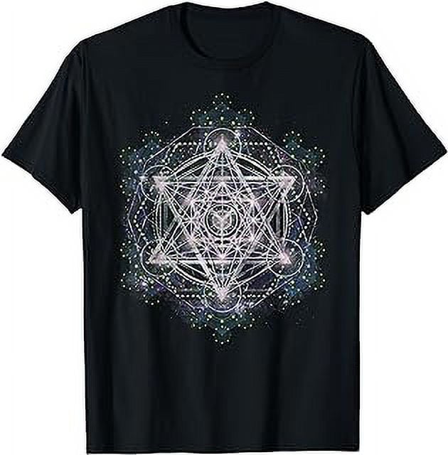 Metatron Cube Sacred Geometry Shirt - Spiritual Yoga T-shirt - Walmart.com