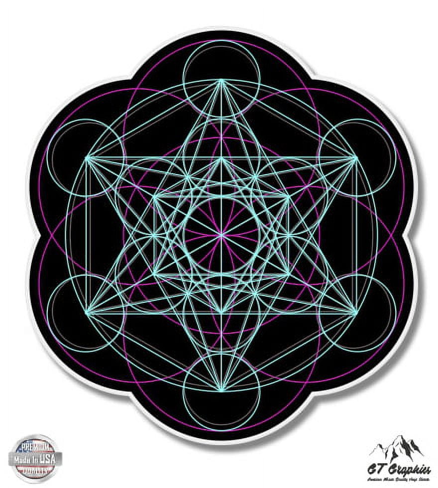Metatron's Cube - 5" Vinyl Sticker - For Car Laptop I-Pad - Waterproof ...