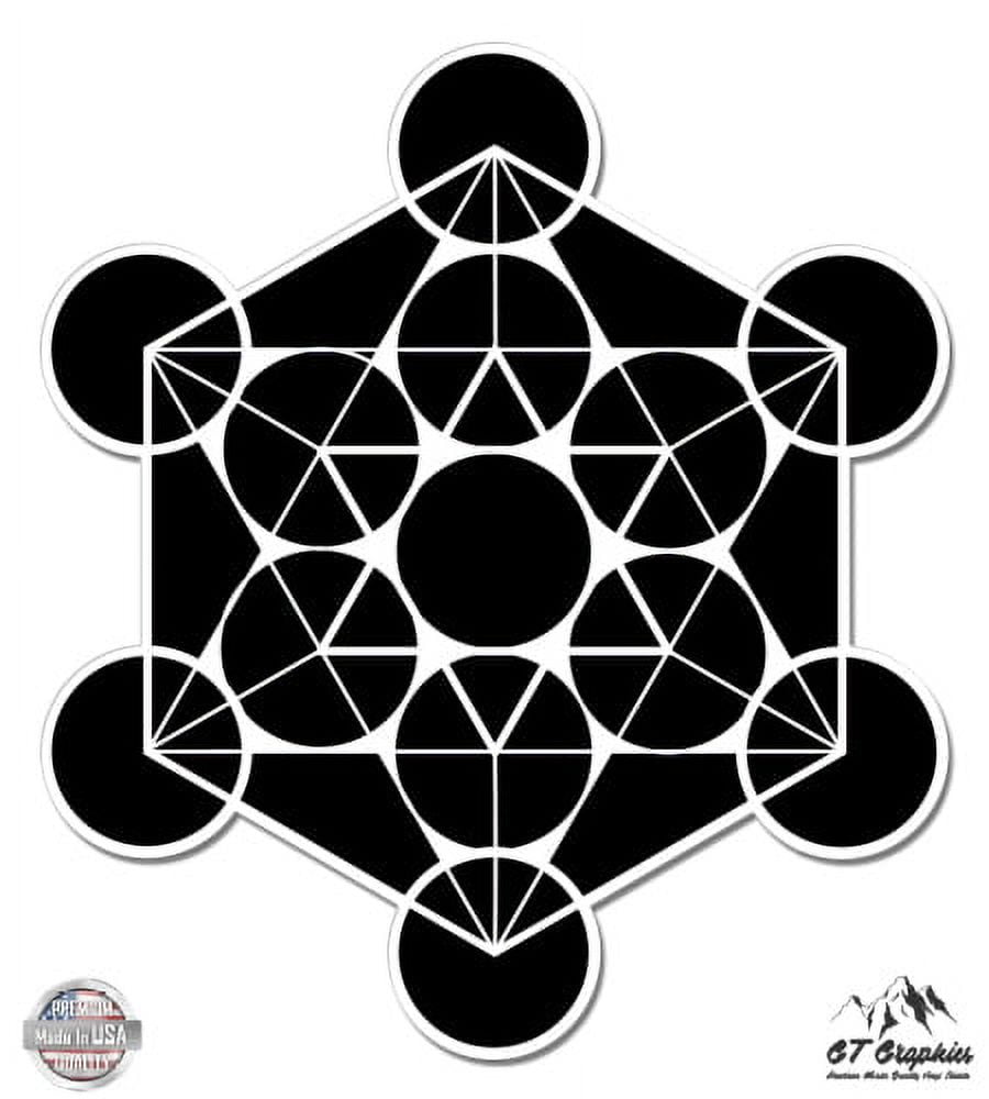 Metatron's Cube - 5" Vinyl Sticker - For Car Laptop I-Pad - Waterproof ...