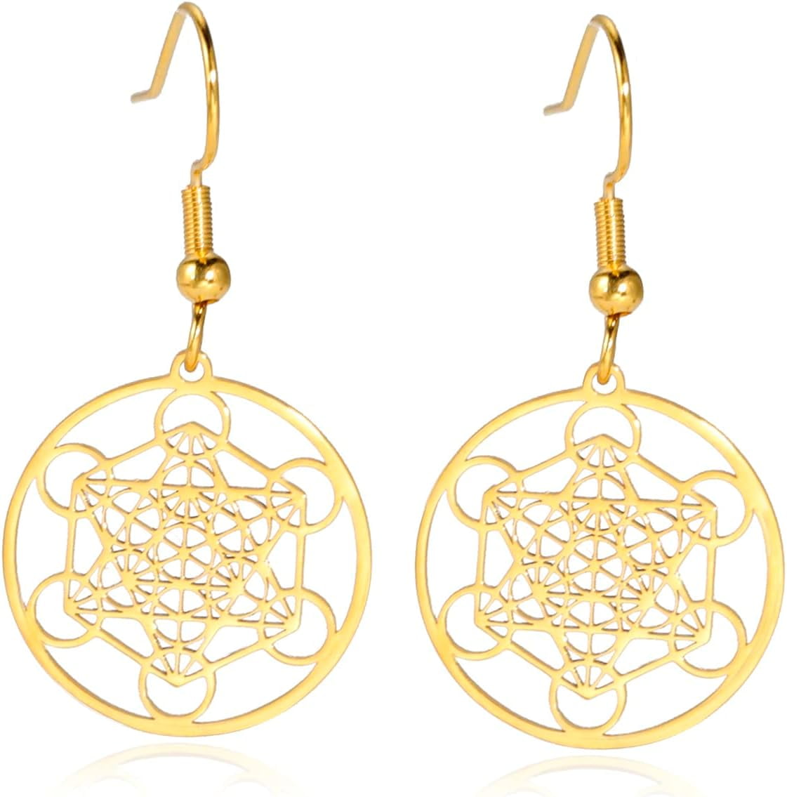 Metatron’s Cube Earrings for Women of Metatron Cube Sacred Geometry ...