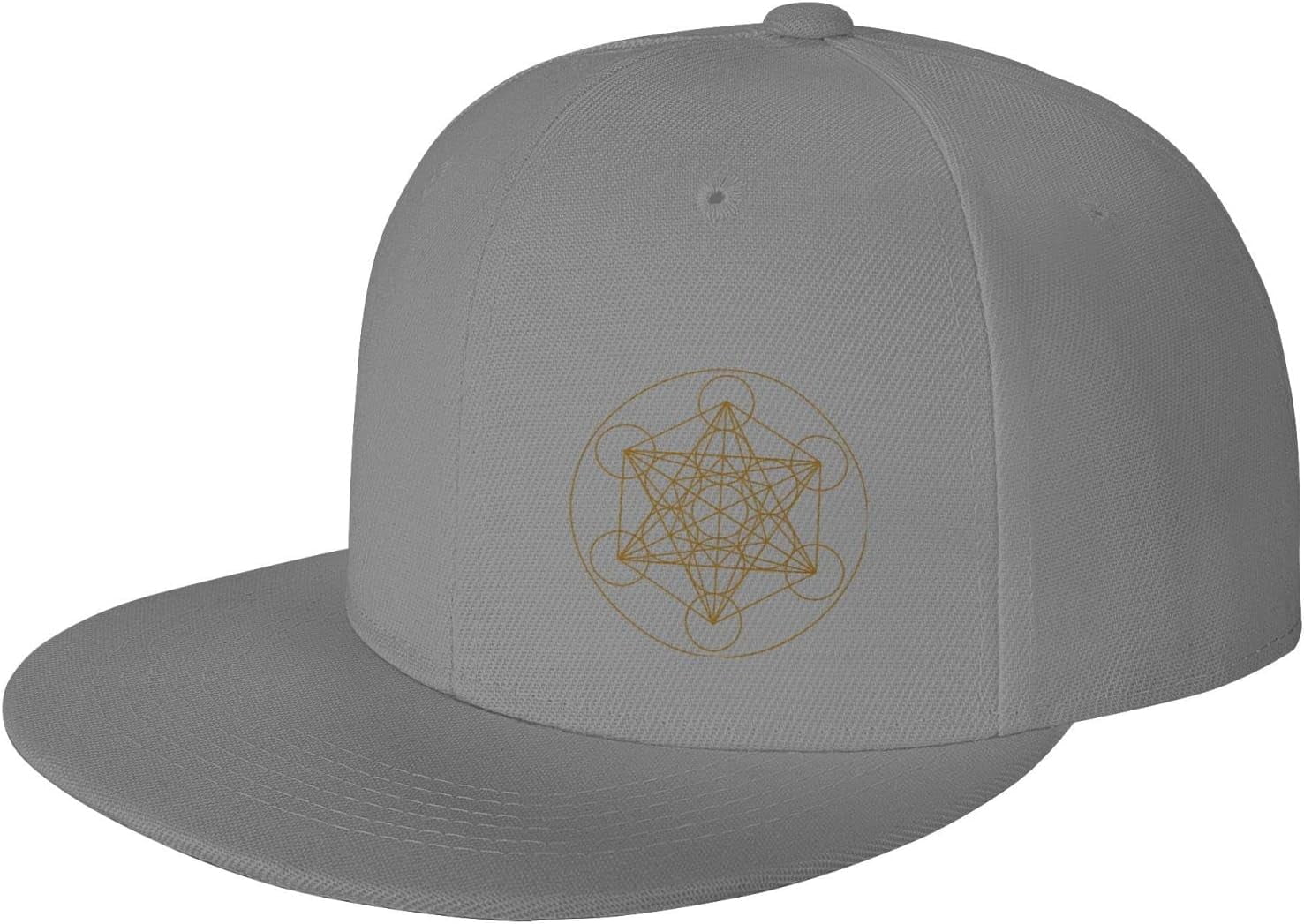 Metatron's Cube Flat Brim Cap Unisex Flat Bill Baseball Cap - Walmart.com