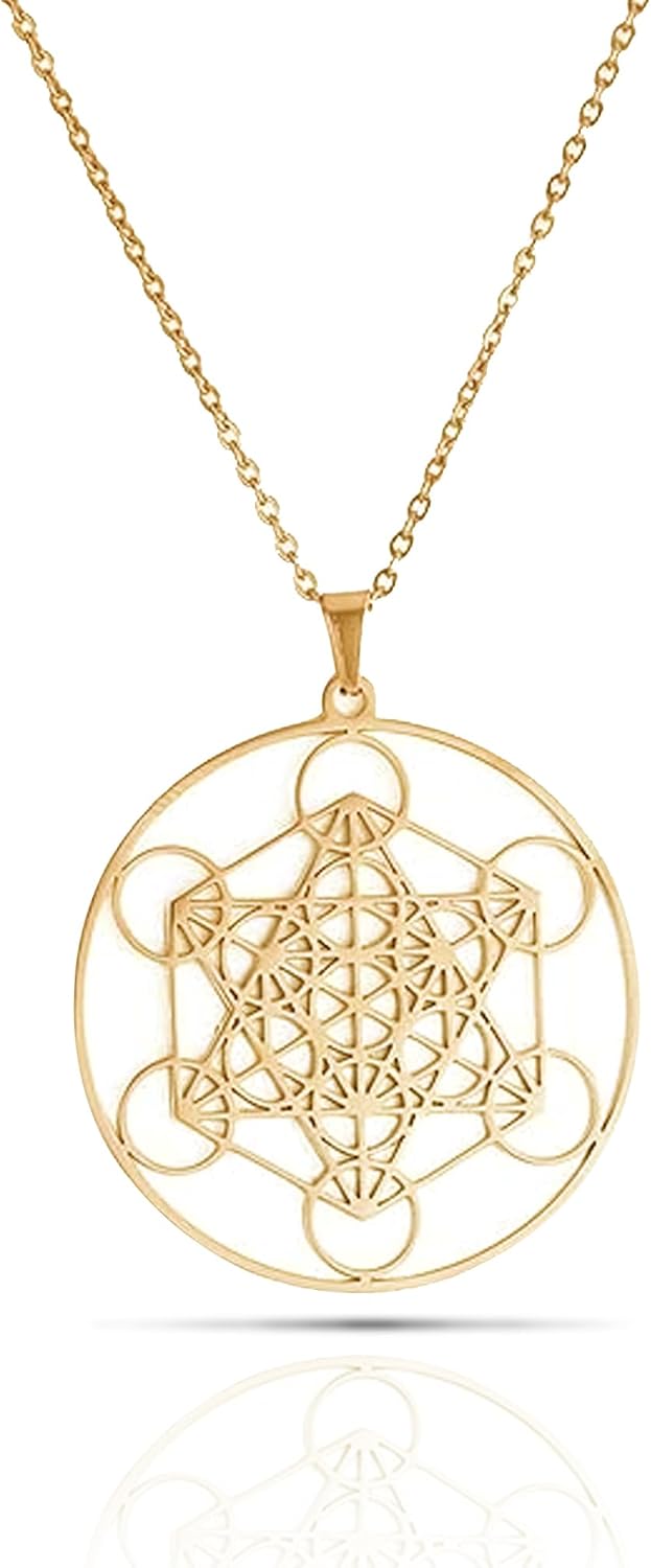 Metatron's Cube Necklace For Women Men Sacred Archangels King Solomon ...
