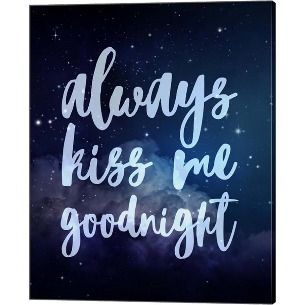 Color Me Happy 'Stellar - Kiss Me Goodnight' Canvas Art - Walmart.com