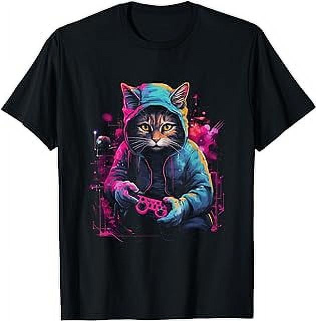 Metaverse KEKW GG Emote Video Game Player Cat Lover Gamer T-Shirt ...