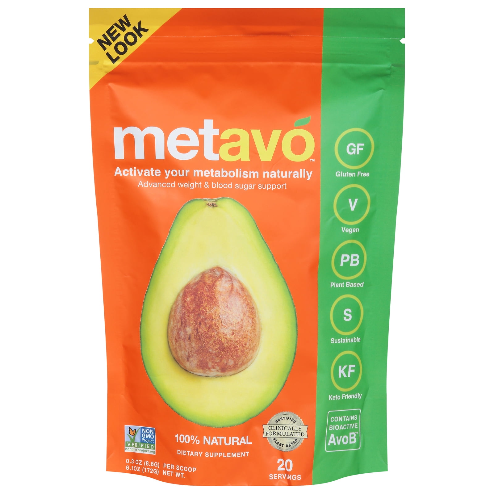 Metavo - Metabolism Suprt Powder - Case of 3-6.1 OZ - Walmart.com