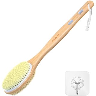 Bath Brush with Bristles, Gentle Bath Brush Shower Cleaning Brush, Long ...