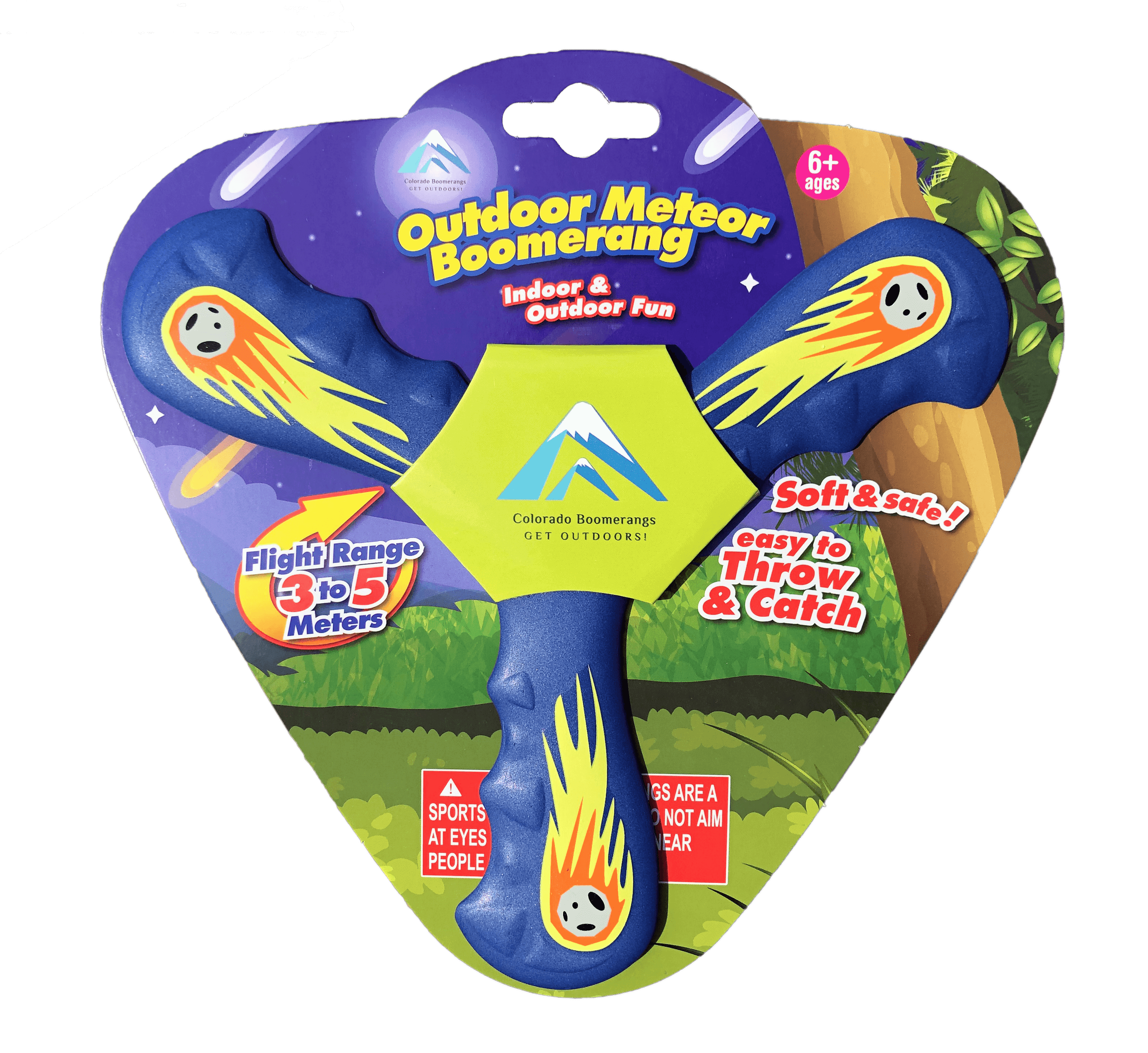 Meteor Boomerang - Right Handed Foam boomerangs for kids as young as 6 ...