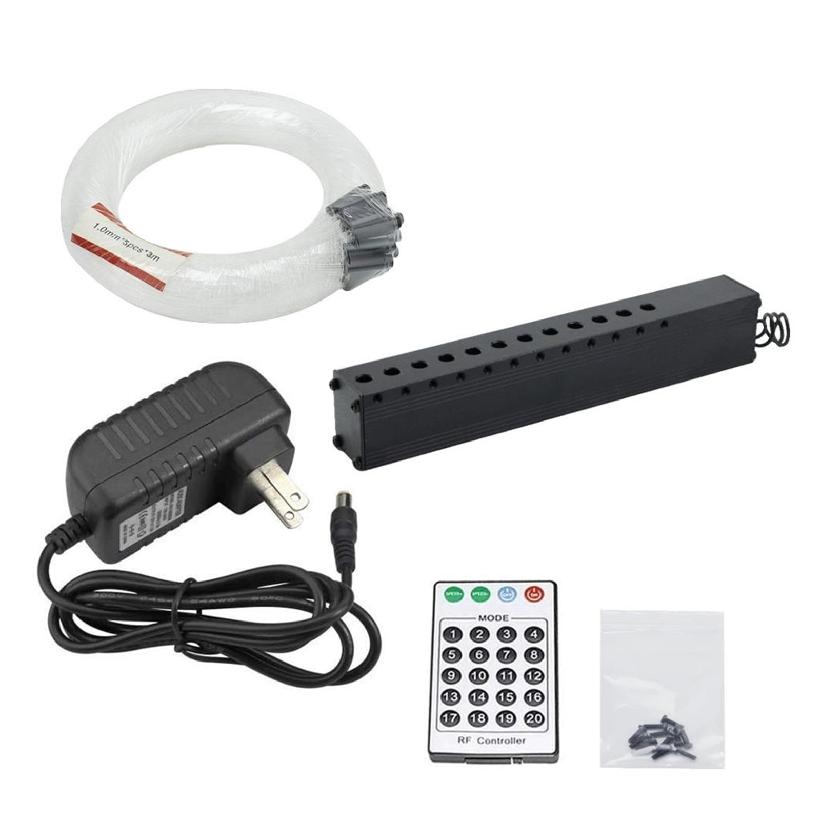 Meteor Effect 3W 12-hole Optical Fiber Kit Light LED Meteor Light ...