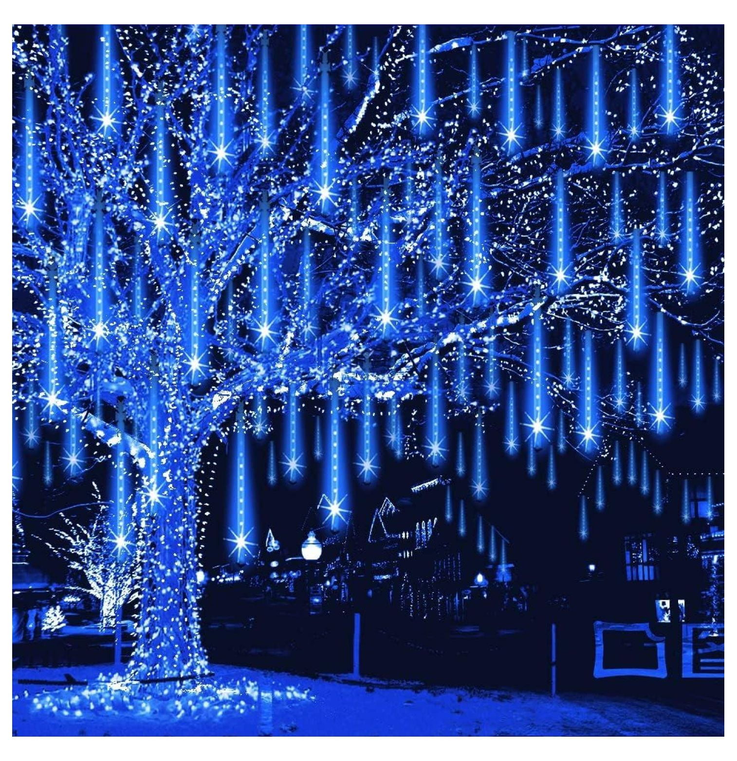 Meteor Shower Lights Outdoor Christmas Lights UL Certified Falling Rain ...