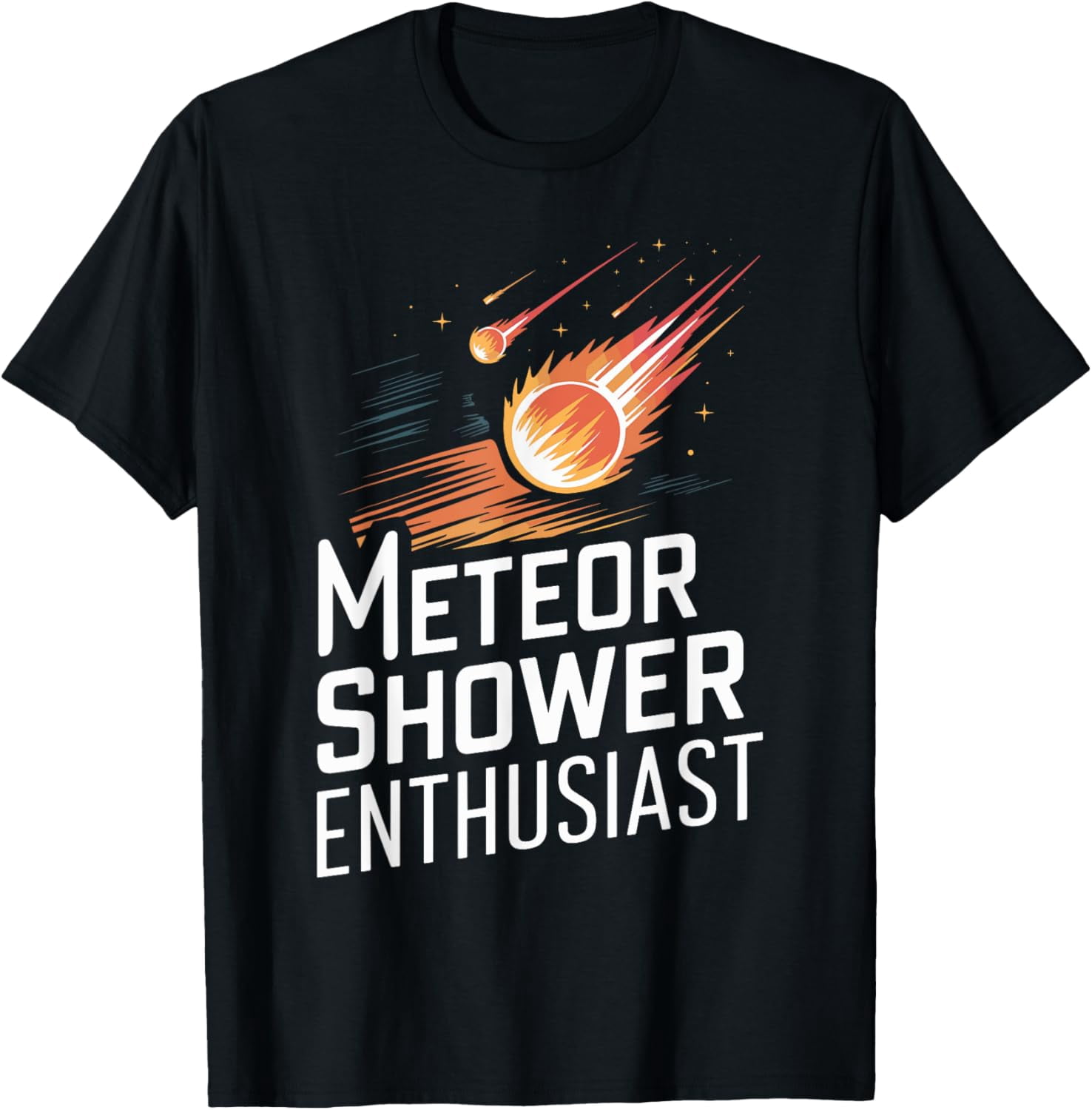 Meteor Watching Meteor Shower Shooting Stars Meteor Observer T-Shirt ...