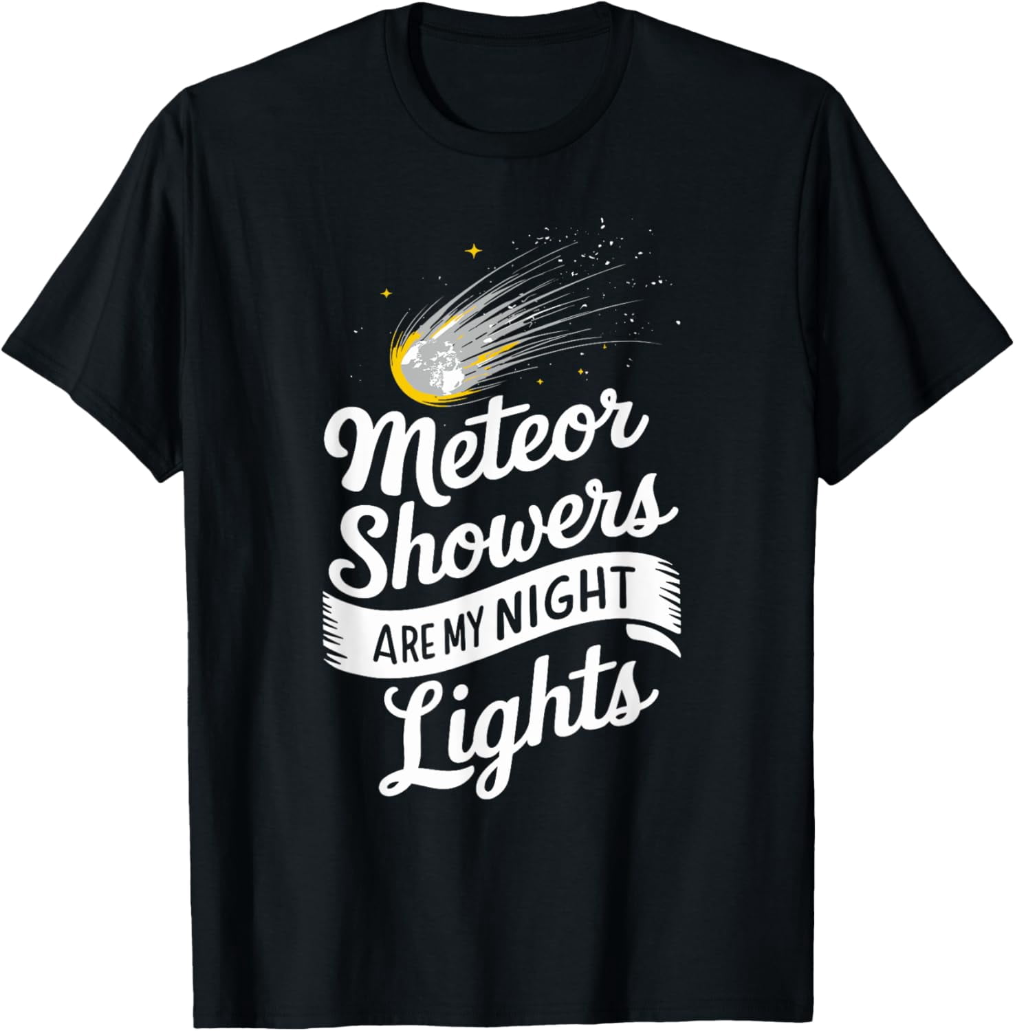 Meteor Watching Meteor Shower Shooting Stars Meteor Observer T-Shirt ...