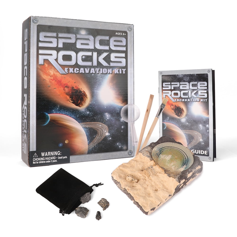 Meteorite Mining Kit, Simulated Gemstone Dig Kit with Dig Brick ...