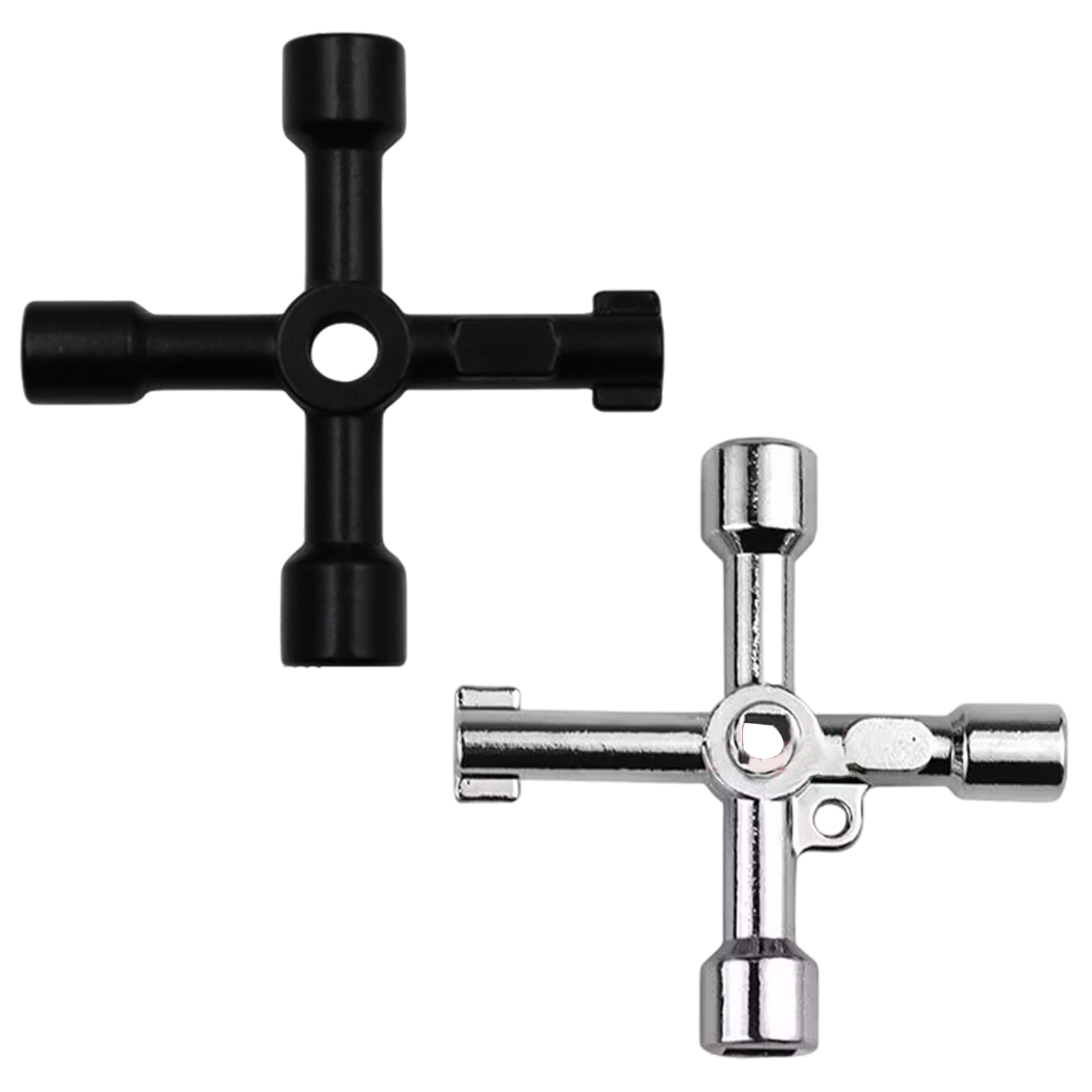 Meter Box Key Gas Key, 2-Piece 4-Way Multi-Functional Utilities Key For ...