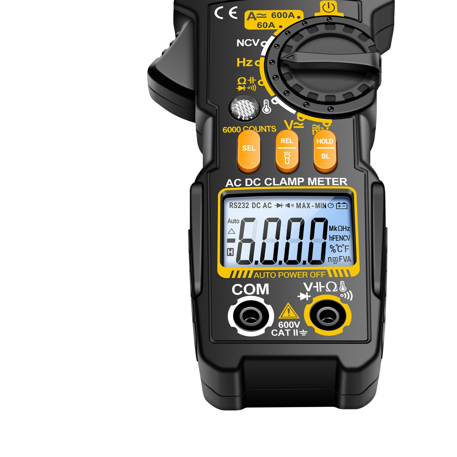 Meter Digital Multimeter 6000 Counts High Accuracy AC DC Clamp Meter ...