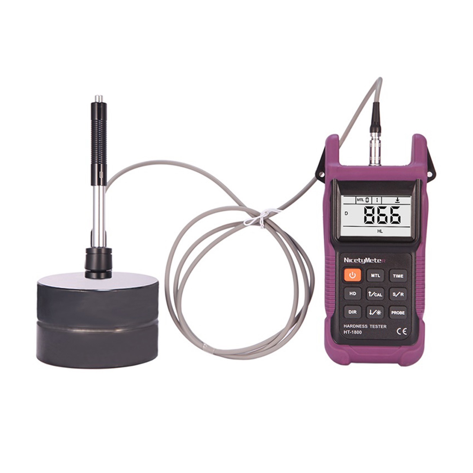 Meter HT1800 Portable Rebound Leeb Hardness Tester Meter Durometer ...