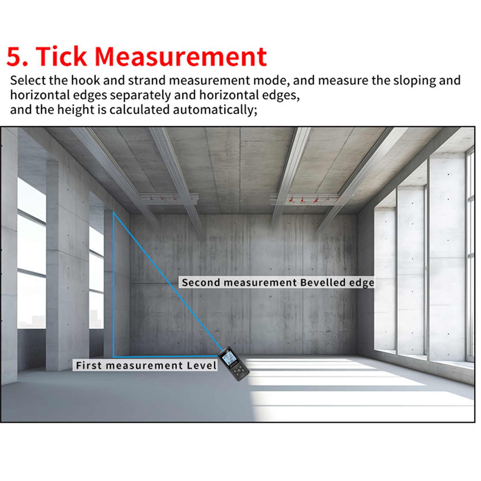 Meter Intelligent Rangefinder Digital Distance Meter With Single ...