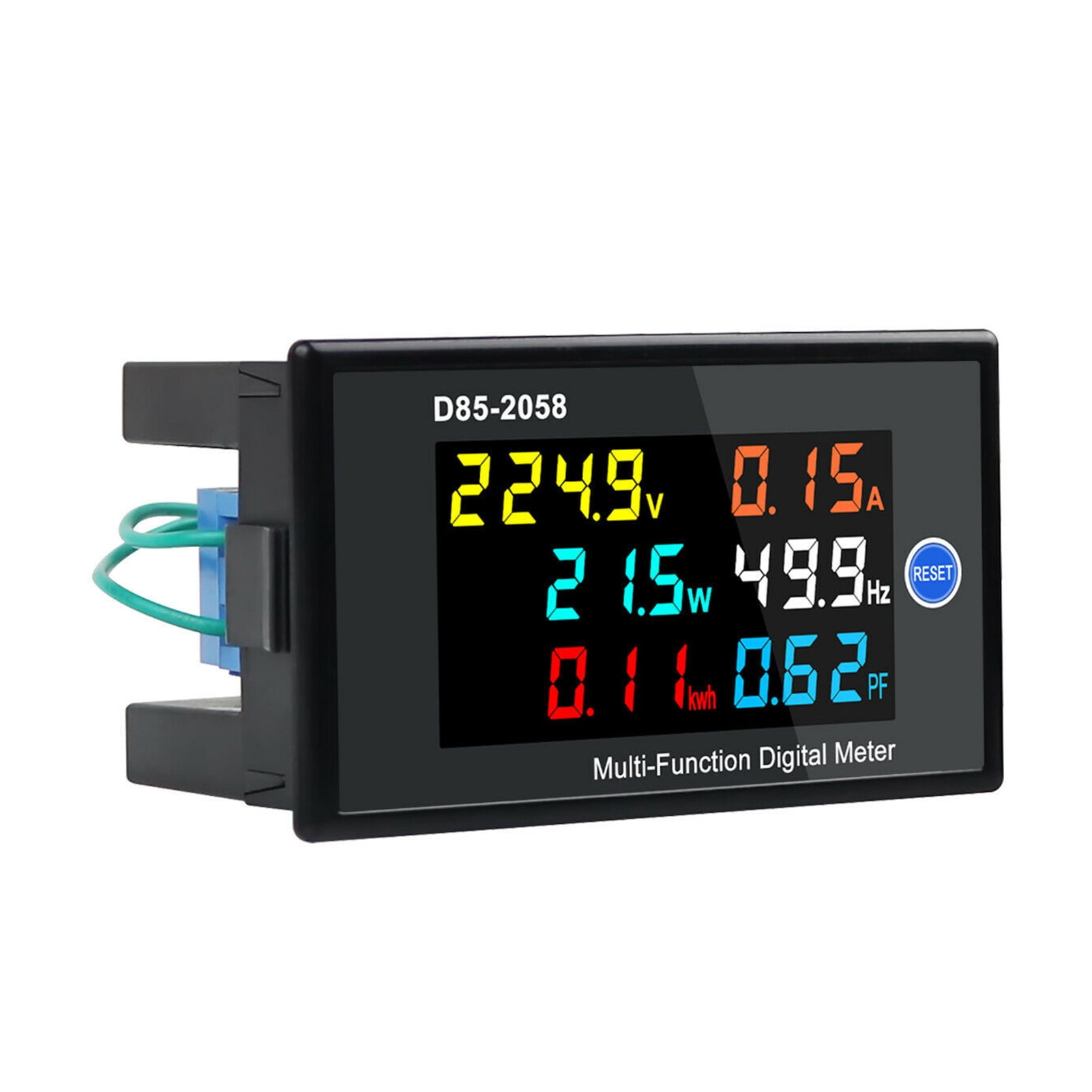Meter Multi-Function Single Phase Digital Meter LCD Display AC Voltage ...
